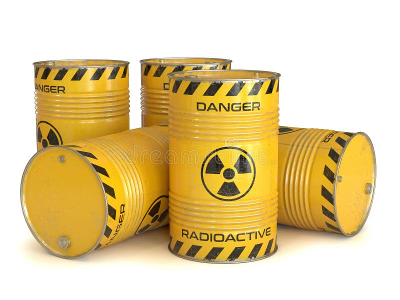 Biohazard Waste Green Barrel with Biohazard Symbol 3d Rendering Stock ...
