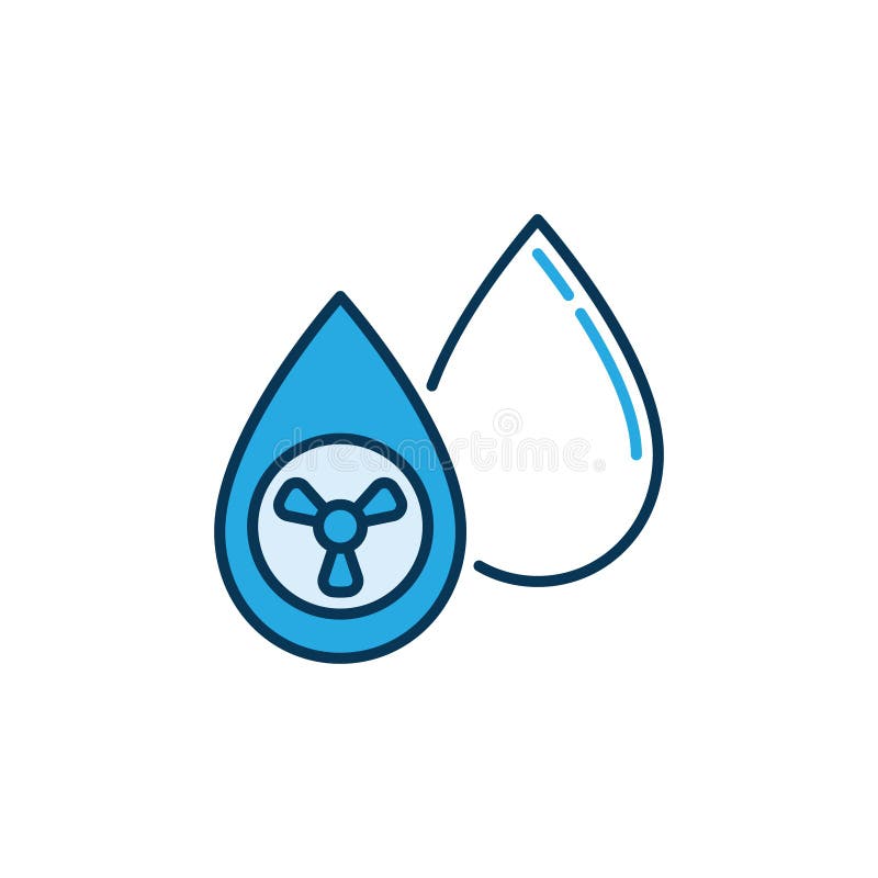 Radioactive Water Drop Vector Pollution Modern Icon Stock Vector ...