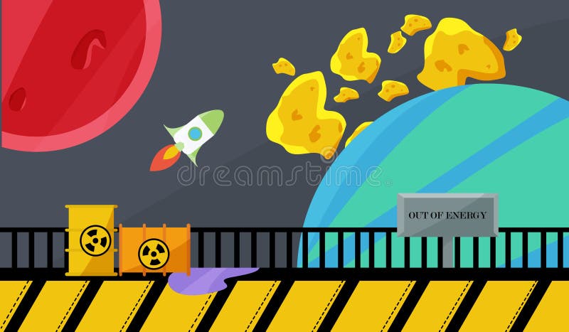 Radioactive World stock vector. Illustration of solar - 79289807