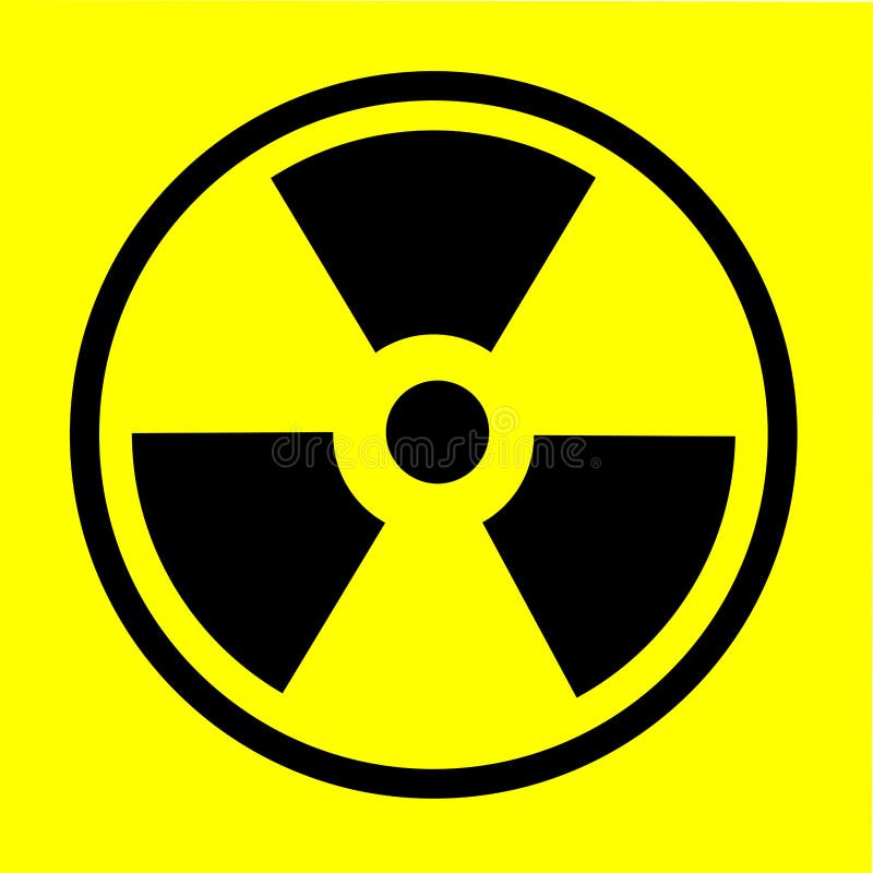 Radioactive Yellow and Black Symbol Stock Vector - Illustration of ...