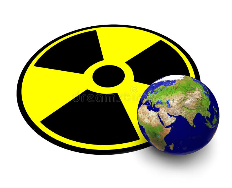 Earth and radioactivity stock illustration. Illustration of meter ...