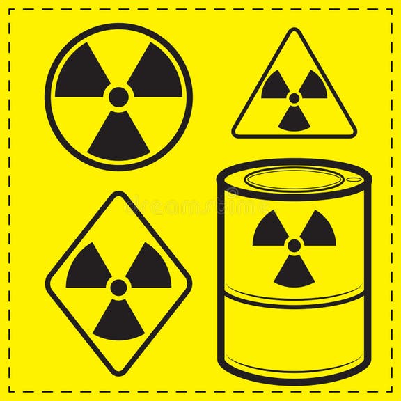 Radioactivity stock vector. Illustration of dirty, hazard - 55879227
