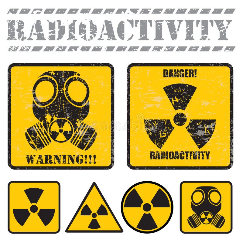 Red Warning Radioactivity Energy Symbol Stock Illustration ... Red Warning Radioactivity Energy Symbol Stock Illustration ...