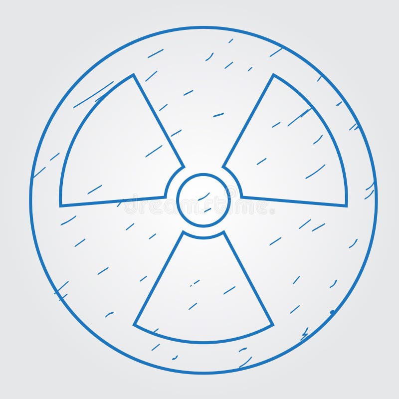 Radioactivity Logo Stripe Painted Concrete Stock Illustration ...