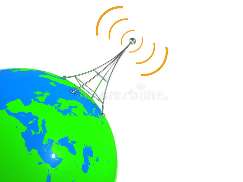Radiodiffusion du monde illustration stock. Illustration du simple ...
