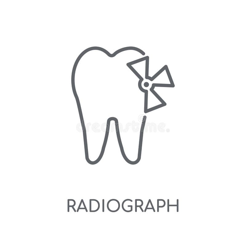 Radiograph Linear Icon. Modern Outline Radiograph Logo Concept O Stock ...