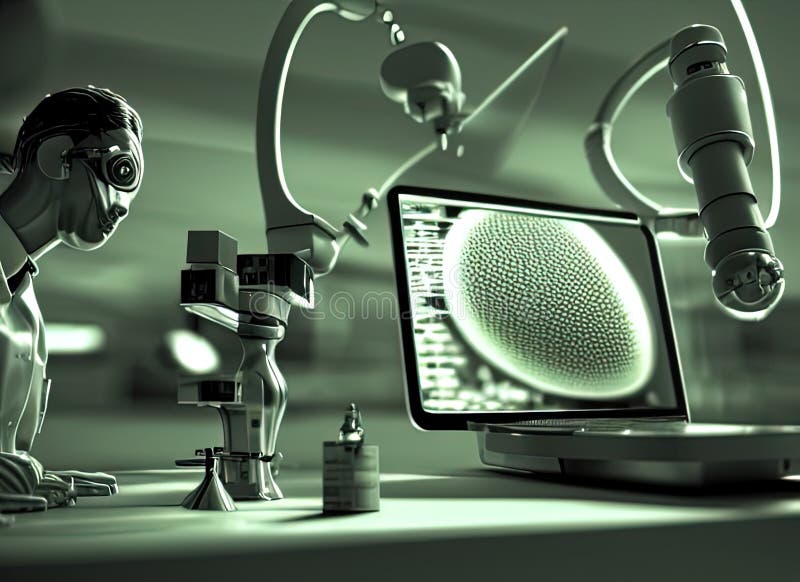 Radiologic Technician Fictional Work Enviroment Scene. Stock ...