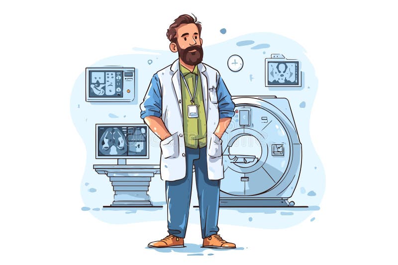 Radiologic Technologist Icon Scan Isolated Stock Vector - Illustration ...