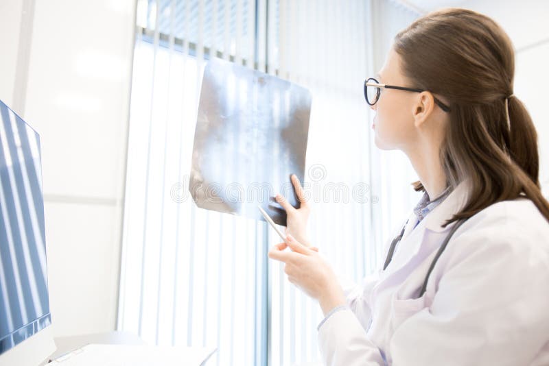 Radiologist at work stock image. Image of clinic, professional - 116446311