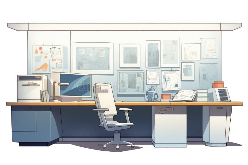 A Radiologists Desk with X-ray Films and a Light Box Stock Photo ...