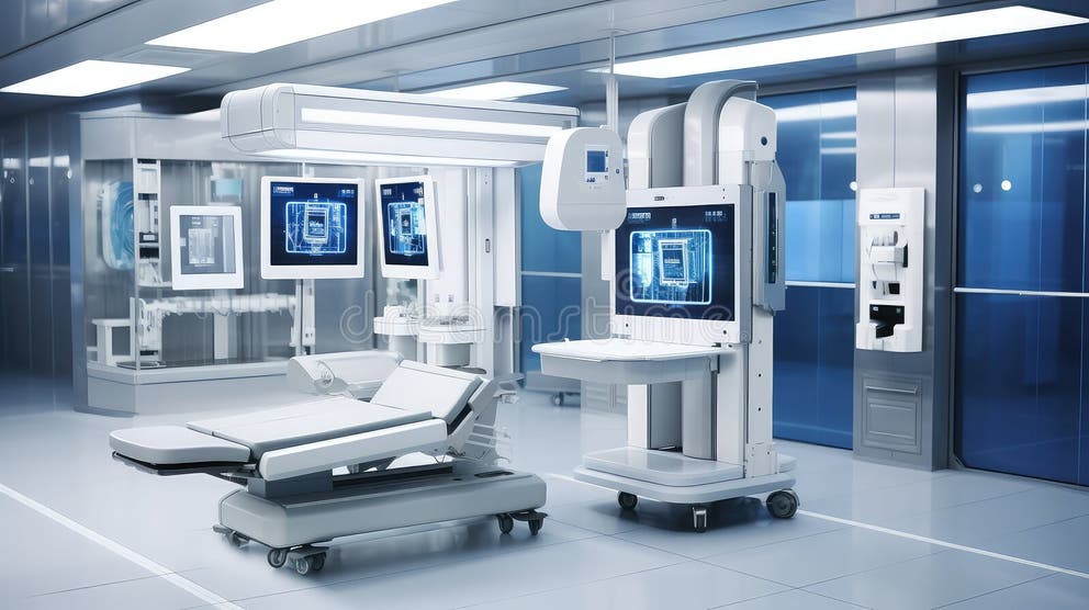 Radiology Diagnostic Equipment Stock Illustration - Illustration of ...