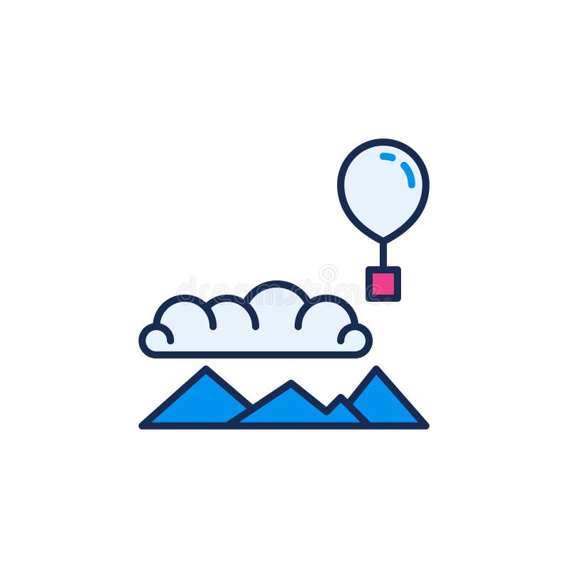 Radiosonde on blue sky stock vector. Illustration of science - 137390260