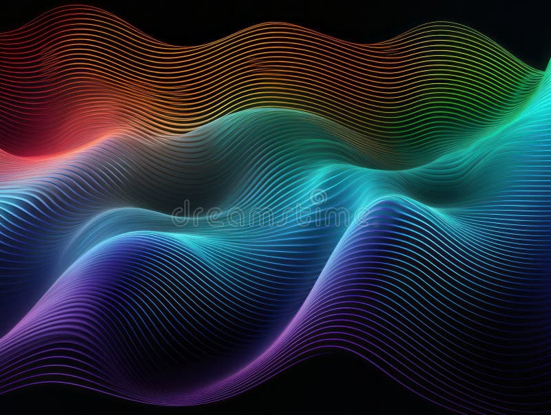 Radiowave Interference Patterns Stock Image - Image of effect ...