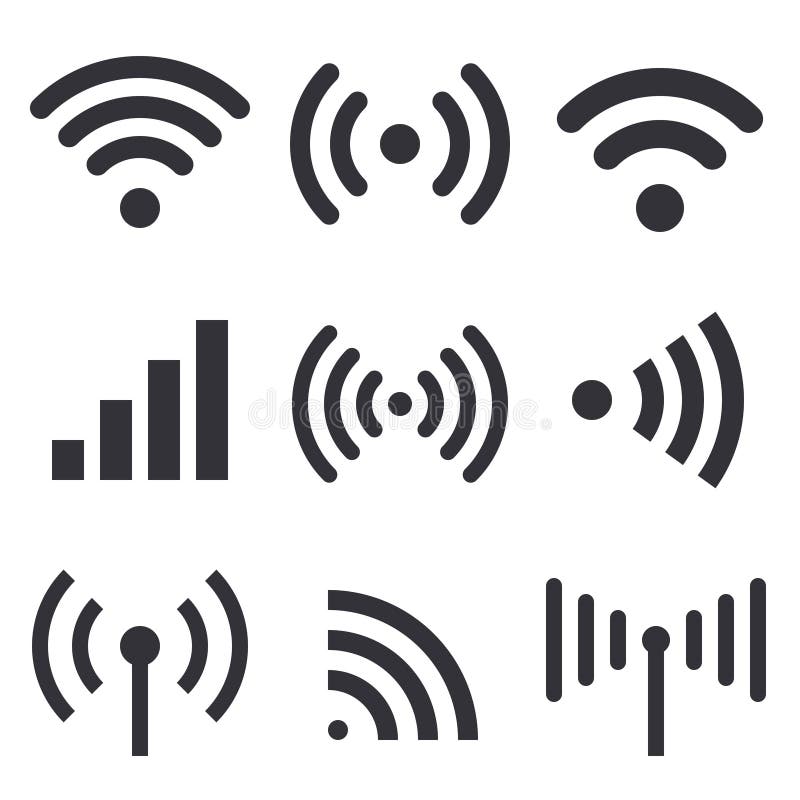 Funkwellen stock abbildung. Illustration von bewegung - 8057071