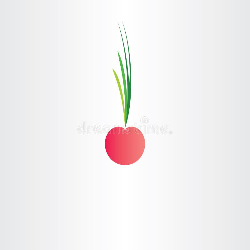 Radish Icon Vector Design Symbol Stock Vector - Illustration of organic ...