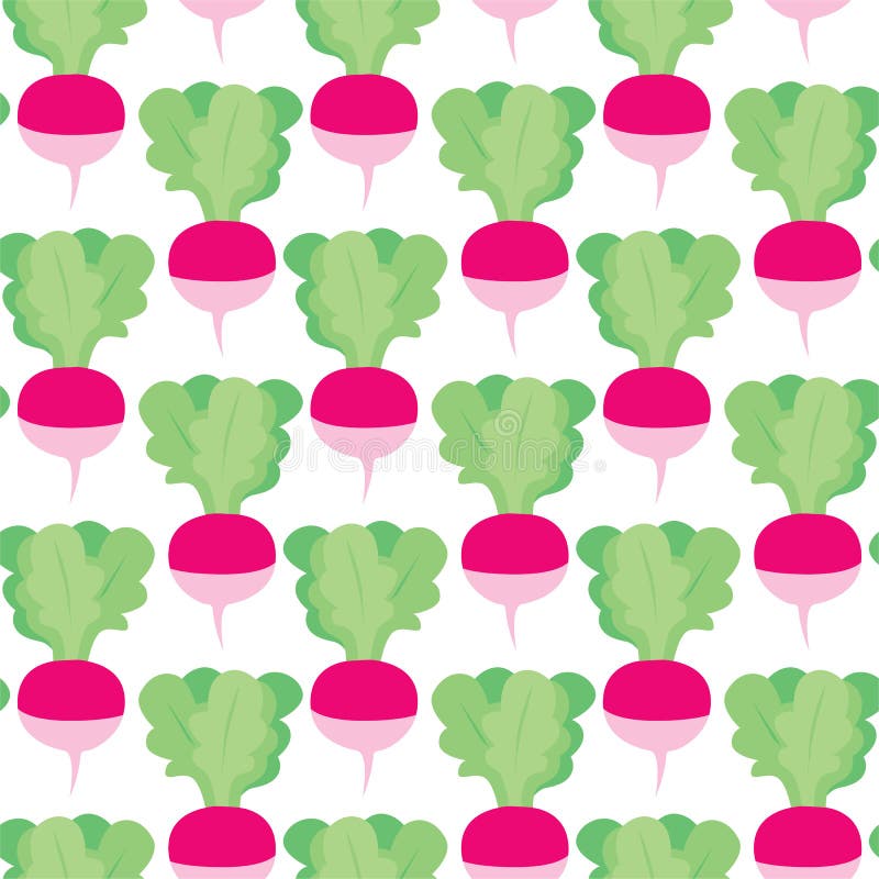 Radish seamless pattern stock vector. Illustration of cartoon - 173026502