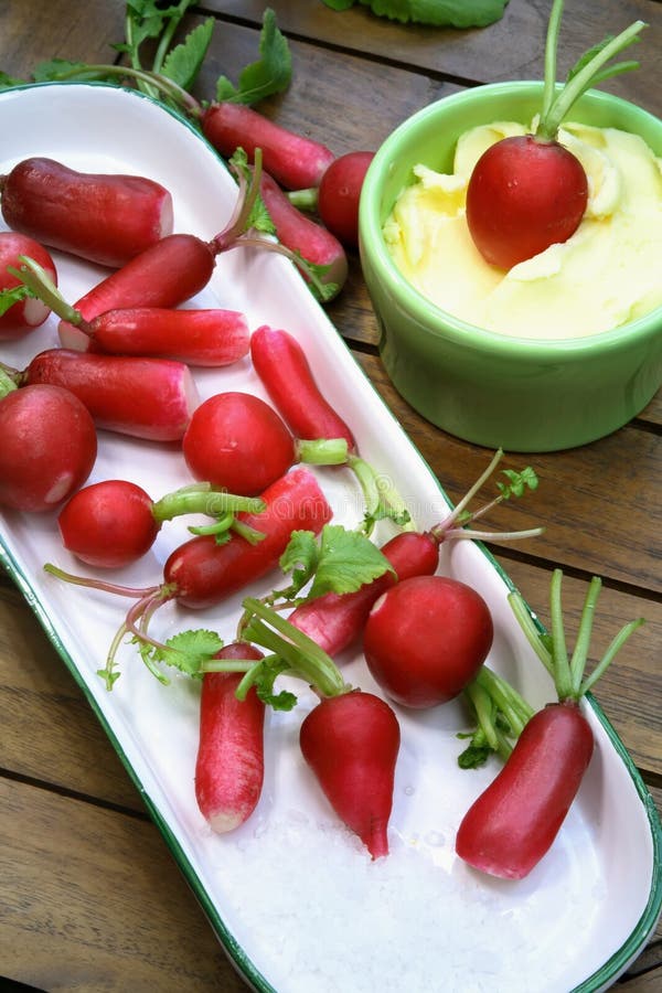 Radishes as a light snack stock image. Image of salt, vitamin - 2313735