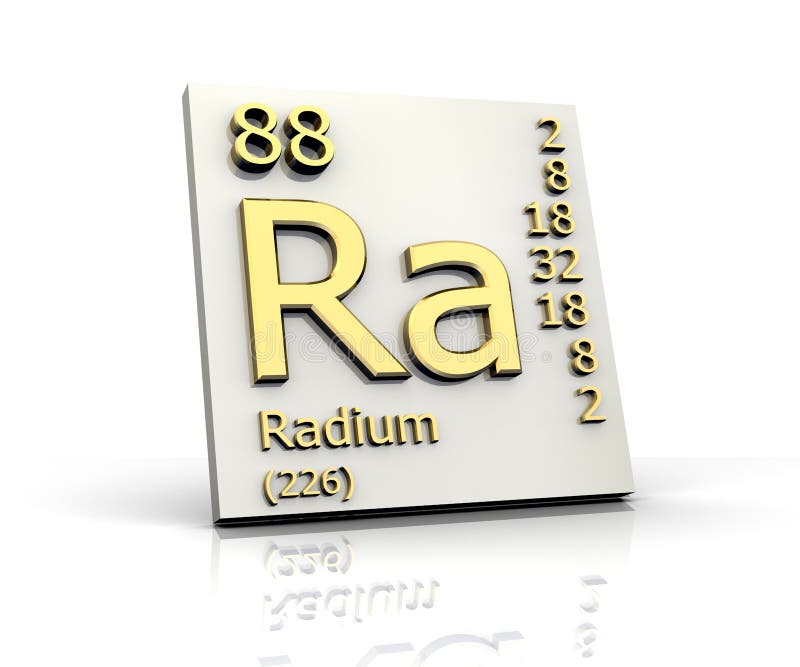 Radium Form Periodic Table of Elements Stock Illustration ...