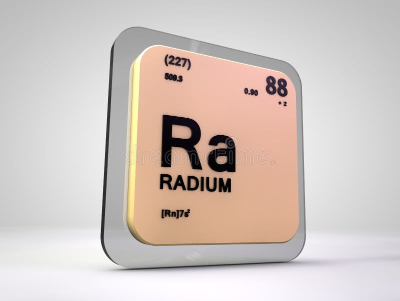Radium - Ra - Chemical Element Periodic Table Stock Illustration ...
