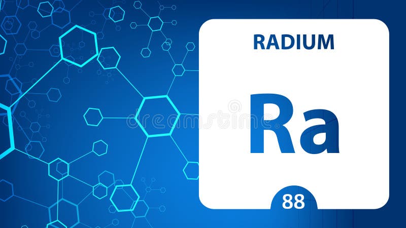 Radium Chemical 88 Element of Periodic Table. Molecule and ...