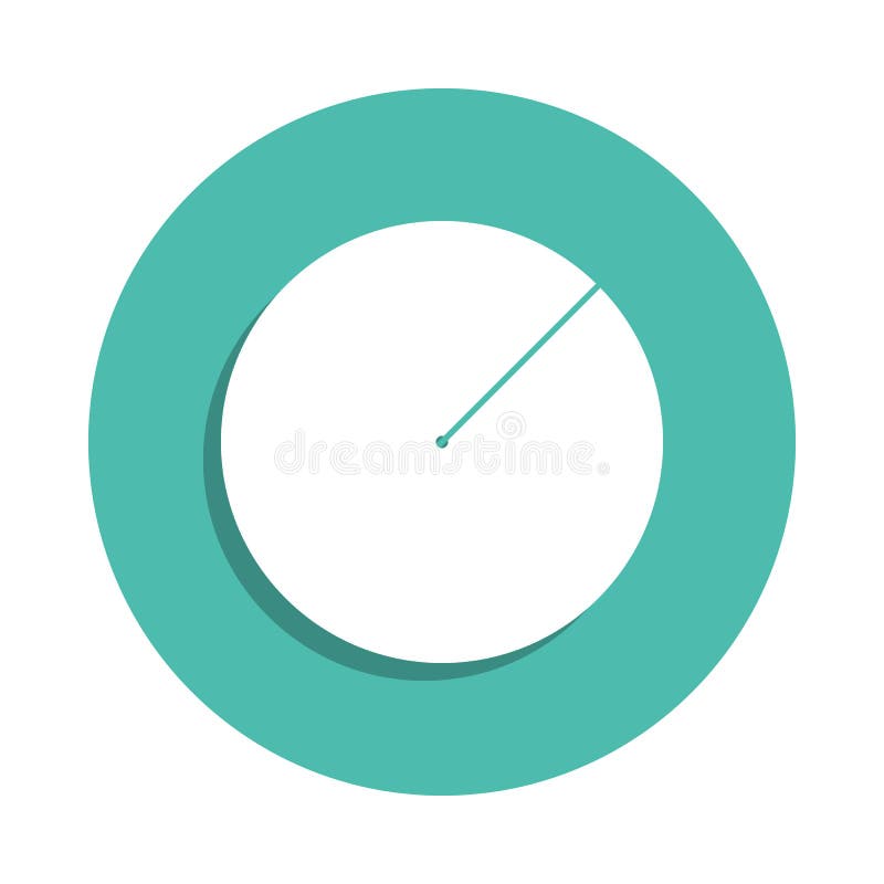 Radius of a Circle Icon. Elements of Geometric Figure in Badge Style ...