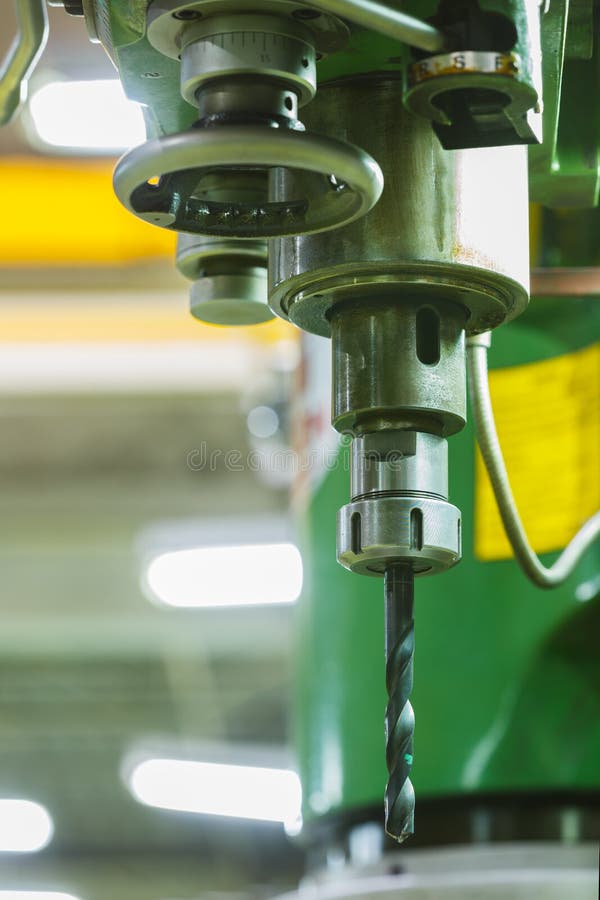 Radius drilling machine stock image. Image of metal, machining - 43461831