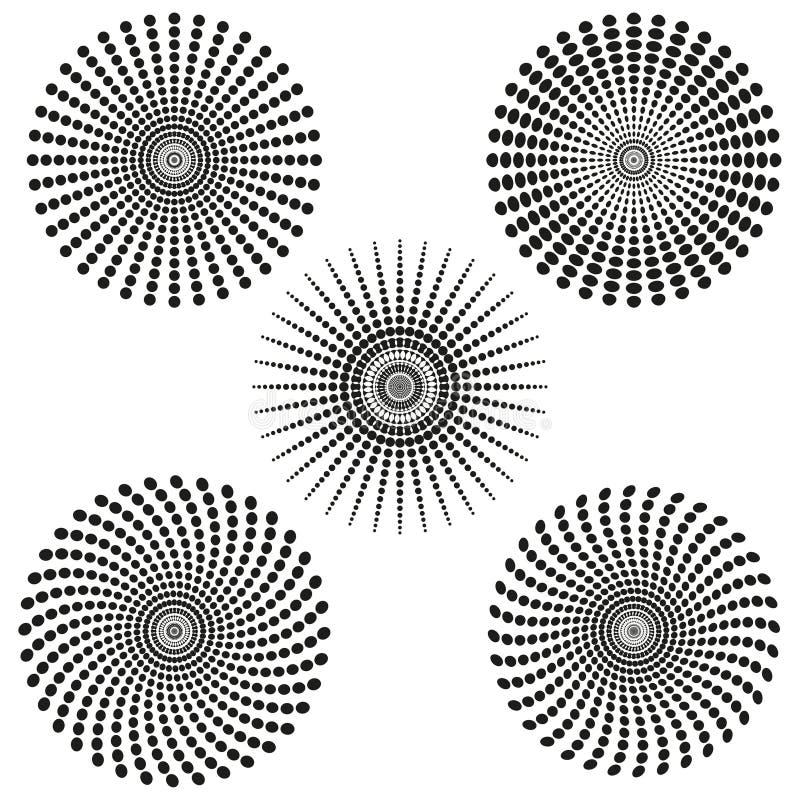 Radius Icon Pattern. Circular Wave Symbol. Concentric Ring Vector ...