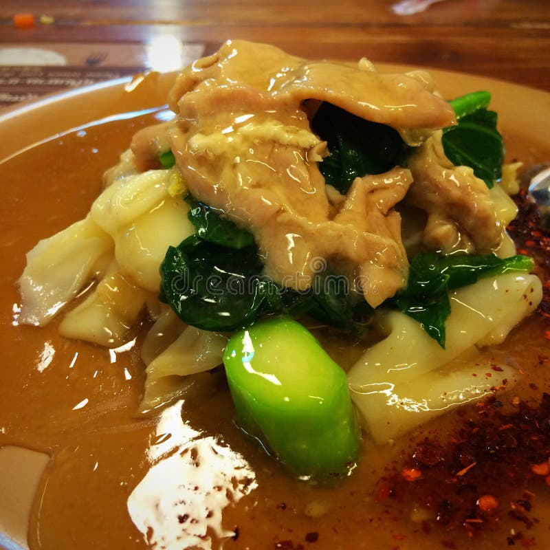 Radna stock photo. Image of thai, noodle, pork, radna - 68052796