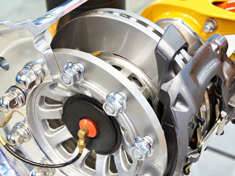 Radnabe Mit Scheibenbremsen Stockfoto - Bild von mechaniker, bruch ...