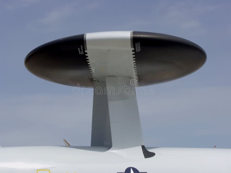 Radome on AWACS stock photo. Image of technology, flight - 1418834
