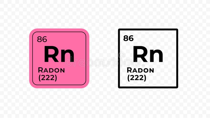 Radon, Chemical Element of the Periodic Table Vector Stock Vector ...