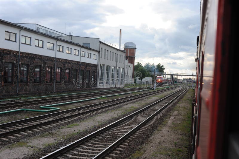 RADVILISKIS, LITHUANIA - JUNE 26, 2011: Lithuania Railway Network and ...