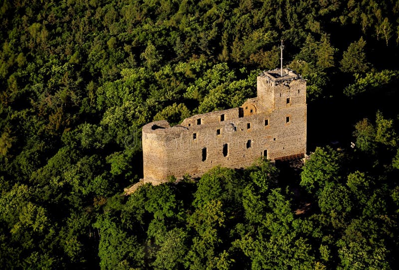 Radyne castle - air photo stock image. Image of susice - 19709801