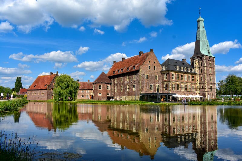 Raesfeld Castle in Germany stock image. Image of architecture - 263823689