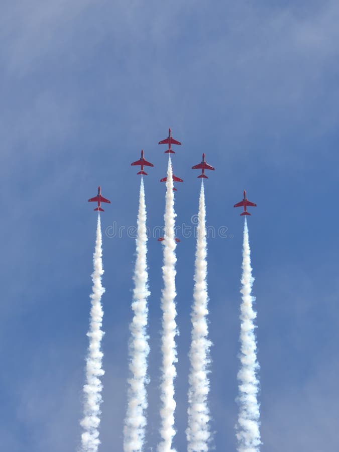 RAF Aerobatic Team Red Arrows Editorial Photo - Image of aeroplane ...