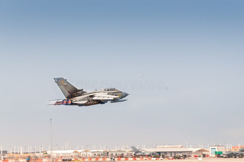 RAF Blackhawk Taking Off from Gibraltar Airport Stock Image - Image of ...