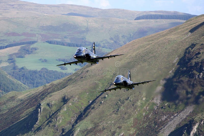 RAF Hawk Pair stock photo. Image of close, chopper, fighter - 6312104