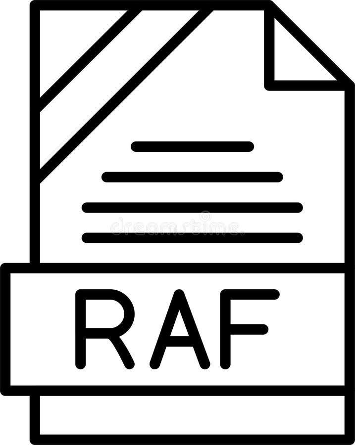 RAF Outline Vector Icon stock vector. Illustration of graphic - 388820329