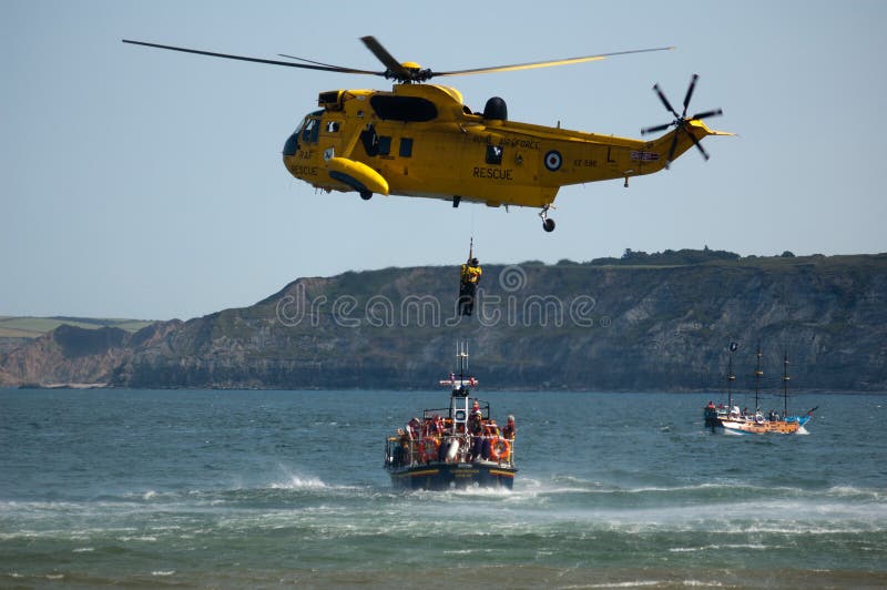 RAF Search and Rescue Seaking Editorial Stock Photo - Image of blue ...