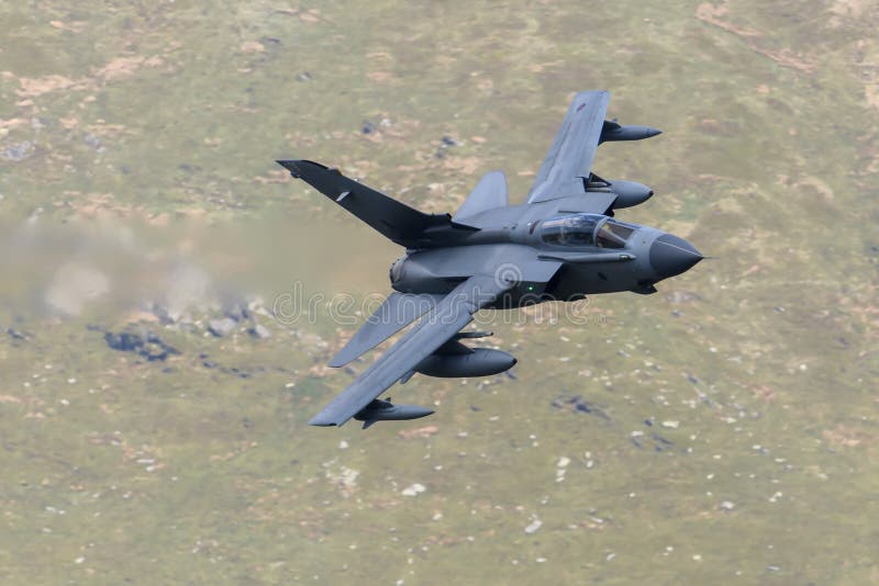 RAF Tornado GR4 Flying through the Mach Loop Editorial Photo - Image of ...