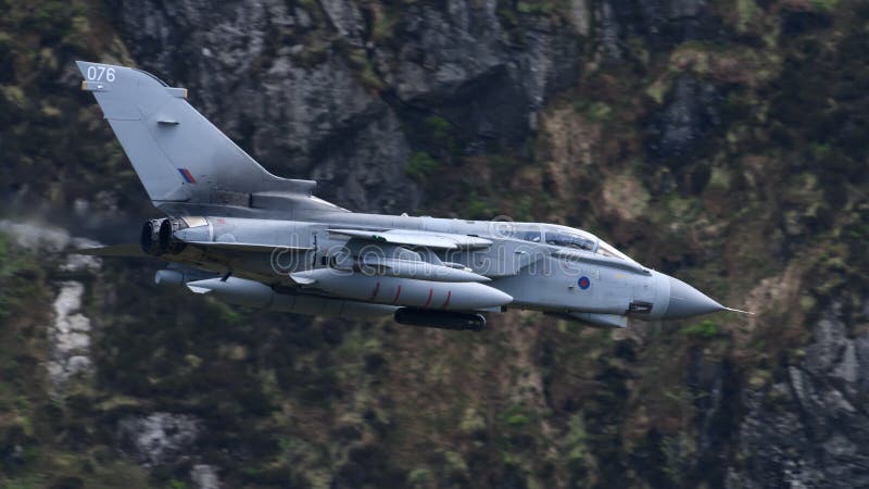 RAF Tornado GR4 Flying through the Mach Loop Editorial Image - Image of ...