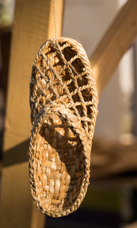 Raffia Shoe stock image. Image of shaped, shoe, natural - 85901987