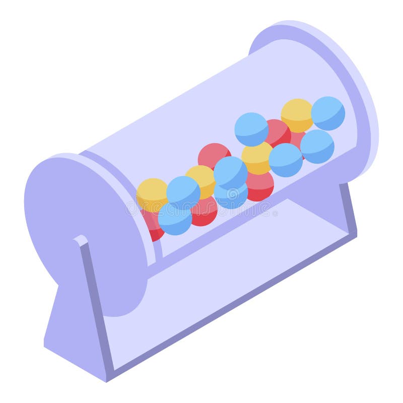 Raffle Box Icon Isometric Vector. Reward Wheel Stock Illustration ...