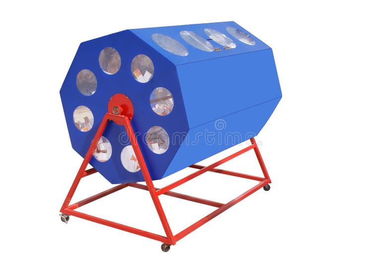 A raffle drum stock photo. Image of blue, bumper, lottery - 13370850