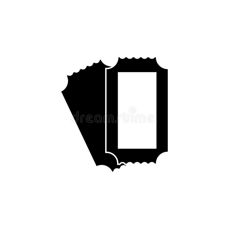 Raffle Ticket Flat Vector Icon Stock Vector - Illustration of raffle ...