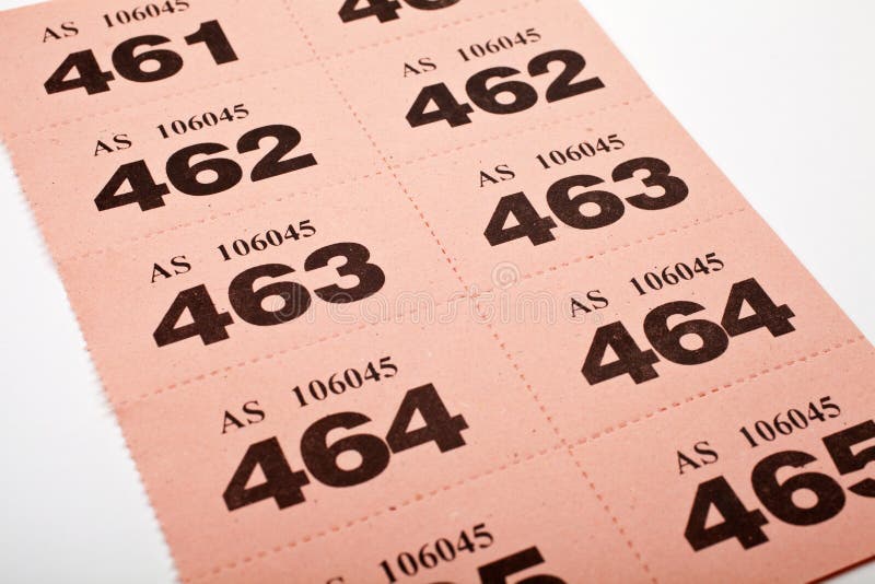 Raffle Tickets stock photo. Image of lottery, coupon - 26653964