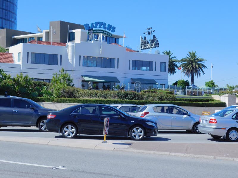 Raffles Hotel and Bar Carpark in Applecross, Perth Editorial Image ...