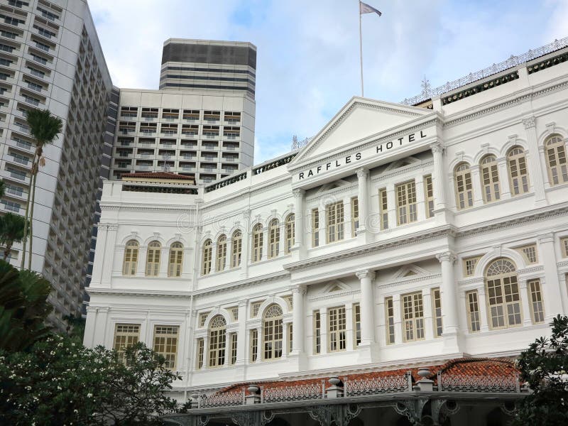 Raffles Hotel stock image. Image of building, east, beautiful - 805141