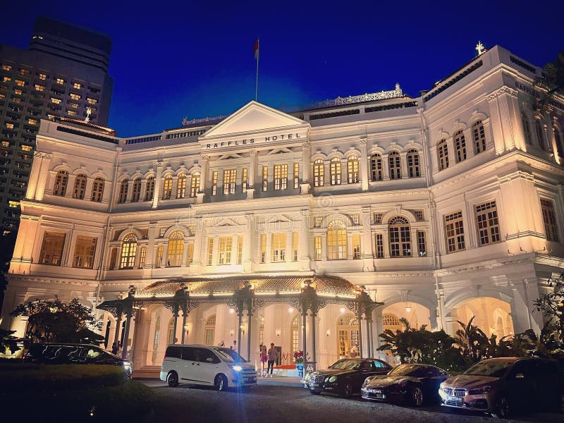 Raffles hotel, Singapore editorial image. Image of urban - 289258255