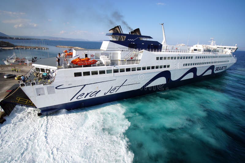 Rafina, Greece, 6 September 2018, Docking and Unloading of Cargo and ...
